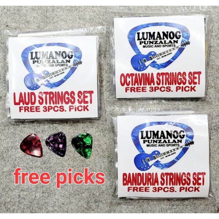 ♧BANDURIA OCTAVINA LAUD Strings Set plus FREE Picks | Lazada PH