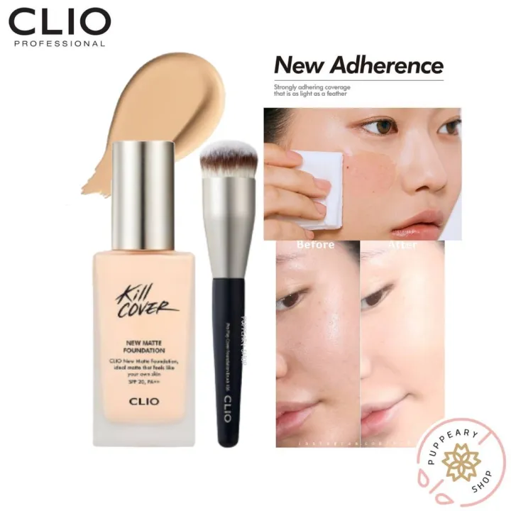 (แท้/พร้อมส่ง) CLIO KILL COVER NEW MATTE FOUNDATION SET (สี no.23 Sand ...