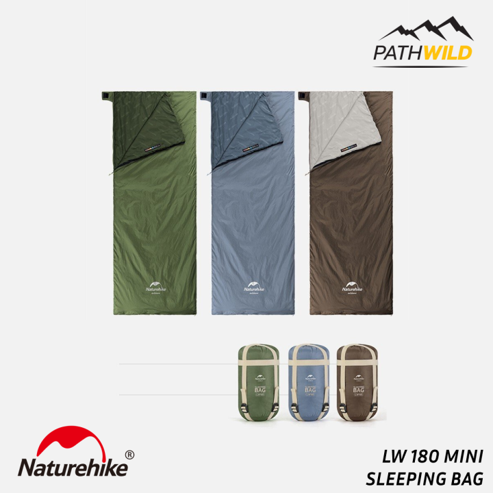 NATUREHIKE LW 180 MINI SLEEPING BAG ถุงนอนทรงสี่เหลี่ยม น้ำหนักเบา จัด ...