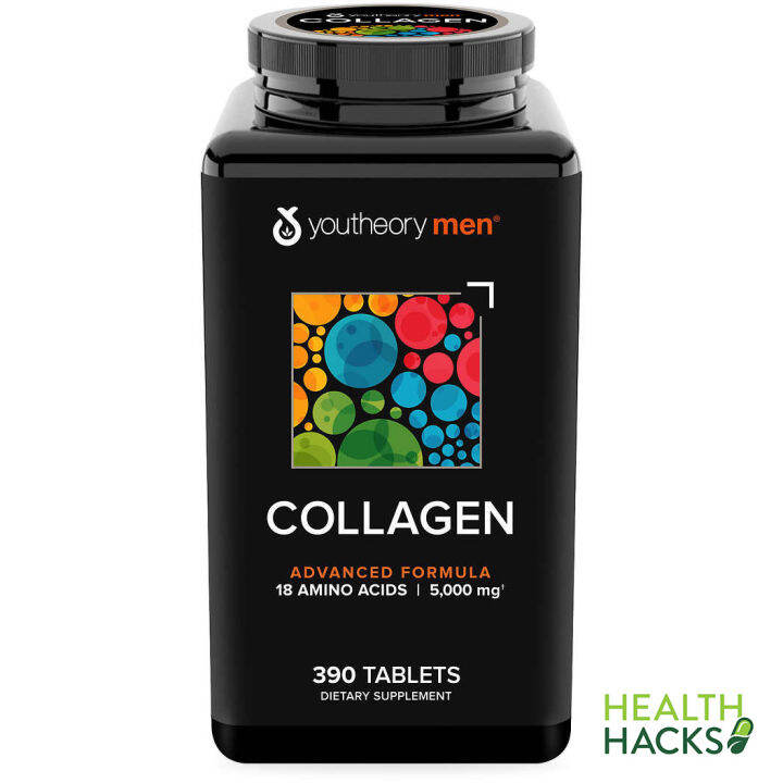 Youtheory Men's Collagen Advanced Formula 5000 mg, 390 Tablets | Lazada PH