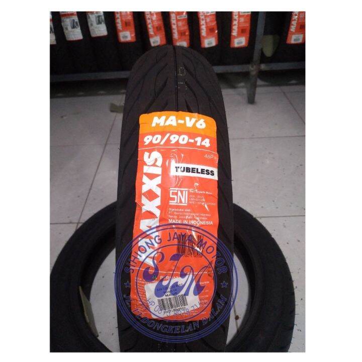 BAN TUBELESS MAXXIS 90/90-14 MA V6 | Lazada Indonesia