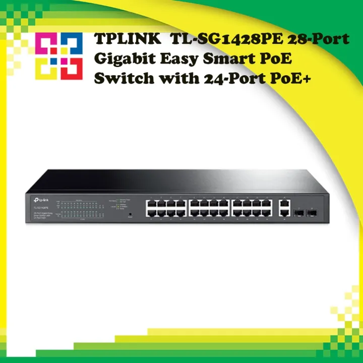 TPLINK TL-SG1428PE 28-Port Gigabit Easy Smart PoE Switch with 24-Port ...