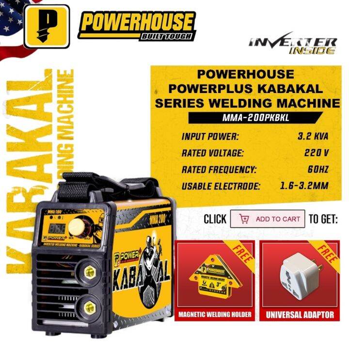 【Hot sales】 Powerhouse KABAKAL MMA Inverter Welding Machine 200A ARC IGBT Portable Original ...
