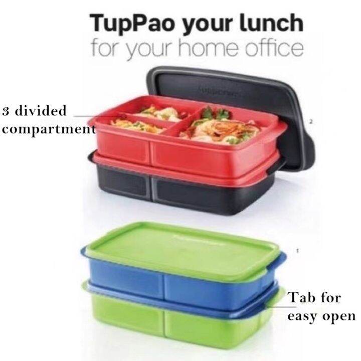 Original Tupperware Jollitup 1L Lunch Box/ Bekas Tapao/ Bekas Makanan ...