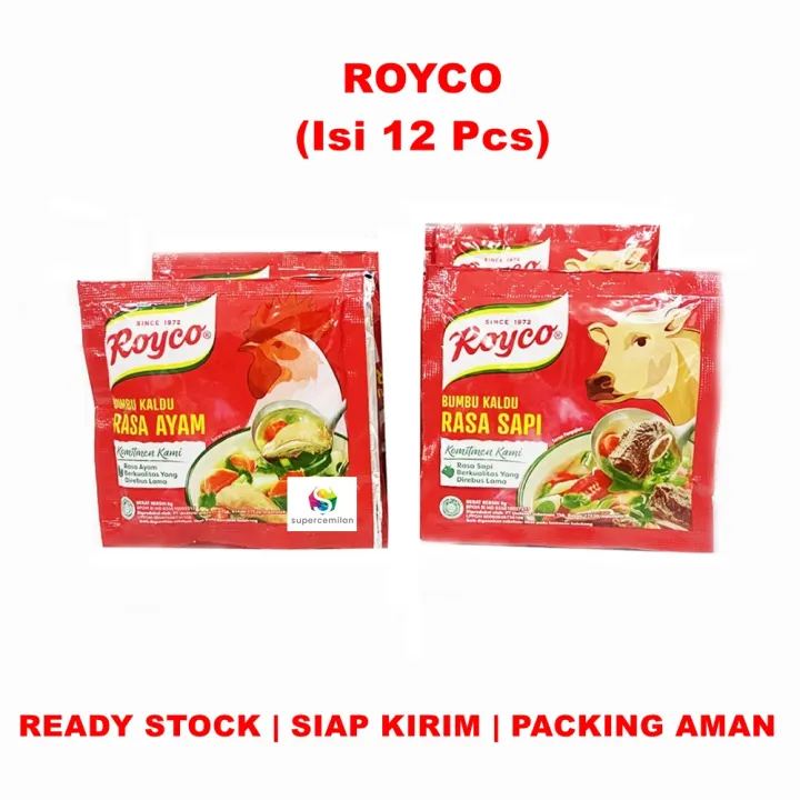Royco Sachet Ayam / Sapi Isi 12 Sachet (Bumbu Penyedap Masakan) | Lazada Indonesia