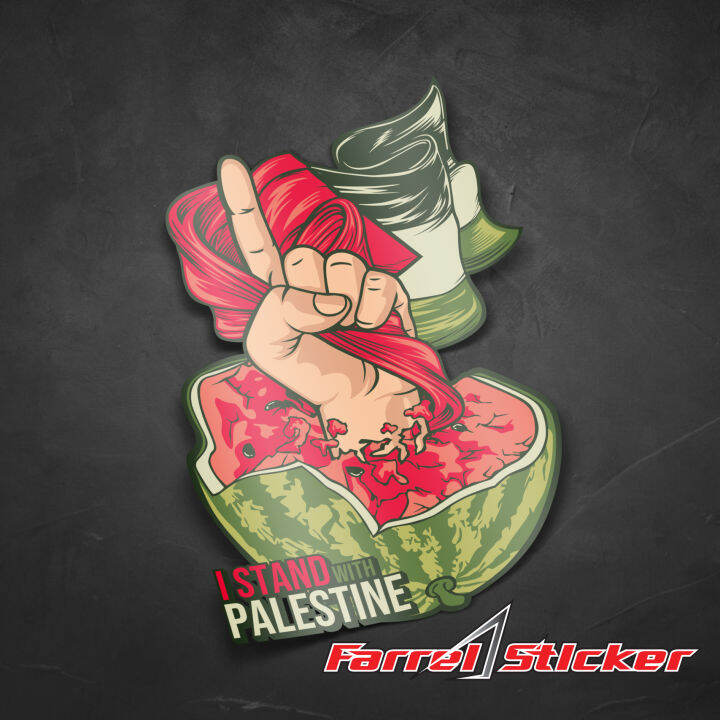 Sticker I Stand With Palestine STIKER Palestina UV DTF timbul | Lazada ...