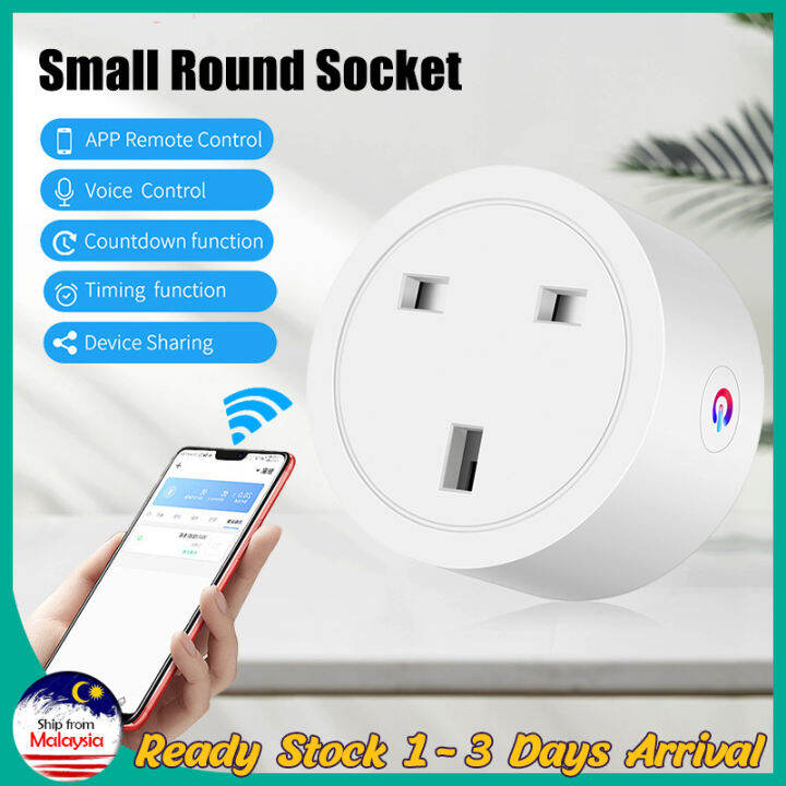 Smart Wifi Plug Socket UK 16A/20A Tuya Adaptor Power Energy Monitor ...