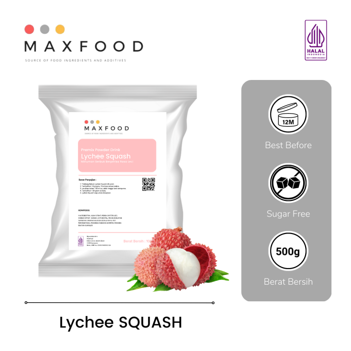 Lychee Squash / Bubuk Minuman Sirup Rasa Leci 500 GR | Lazada Indonesia