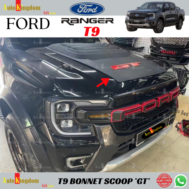 Ford Ranger T9 2022 2023 XL XLT Wildtrak Front Bonnet Scoop BIG Bonet ...