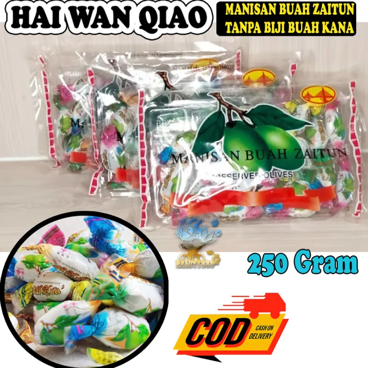 Beauty HAI WAN QIAO OLIVES 250 Gram Manisan Buah Zaitun Tanpa Biji Buah ...
