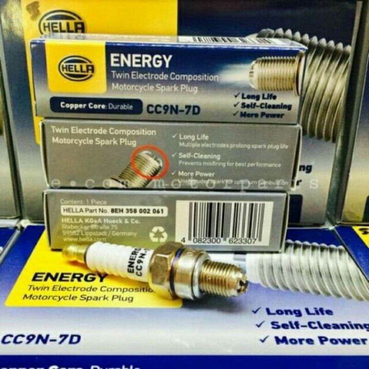 Mio Sporty Spark Plug Hella Twin Electrode Spark Plug for Yamaha mio ...