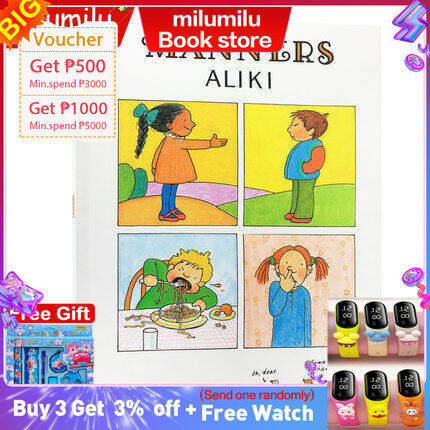 milumilu Original Children Education Books Aliki：Manners Colouring ...