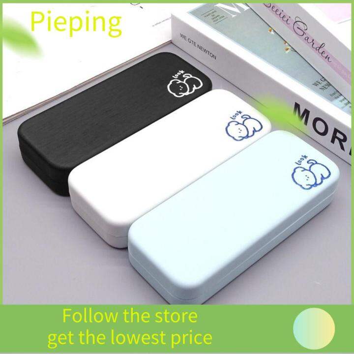 PIEPING ต่อต้านความเครียด กล่องใส่แว่นตา สีทึบทึบ เครื่องหนังแท้ กล่อง ...