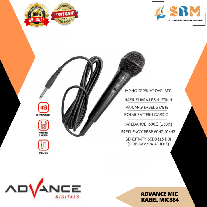 Advance Microphone Switch On Off MIC 884 | Lazada Indonesia
