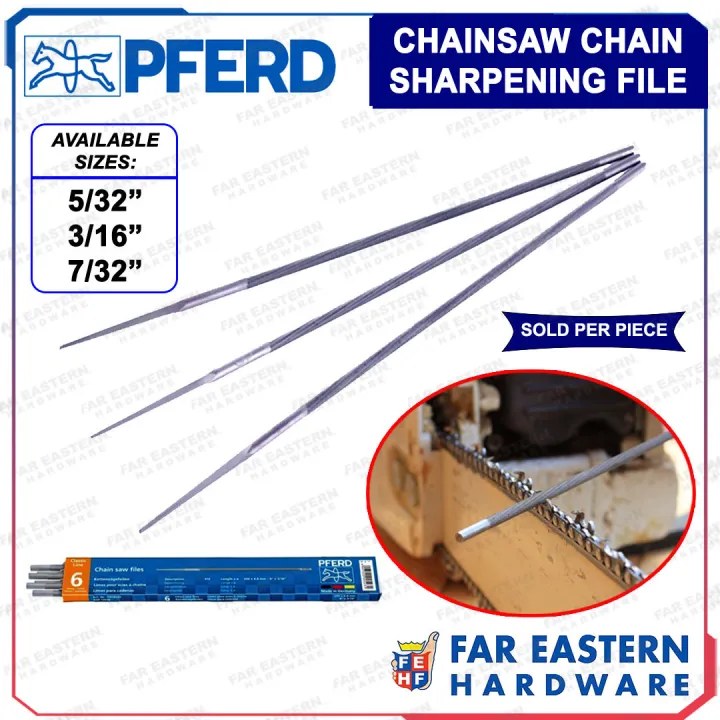 PFERD Chainsaw Chain Sharpening File for Stihl Chainsaw 5/32" | 3/16 ...