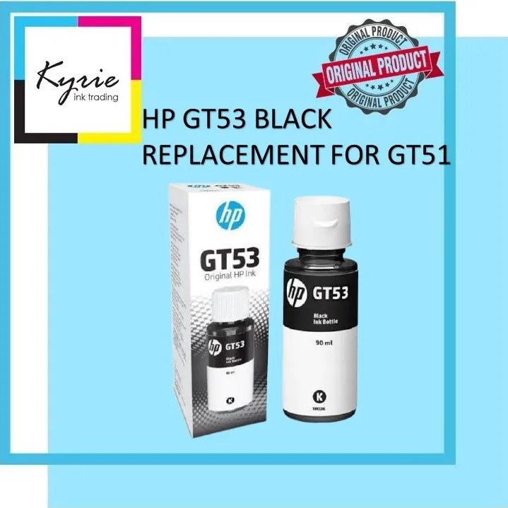 HP GT51/GT53 Black Original Ink Bottle (M0H57AA) The Same GT51 and GT53 ...