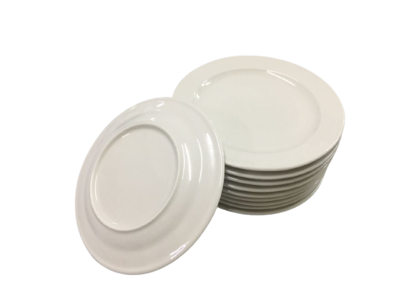 Porcelain Round Rim Plate Sets of 10s | Lazada