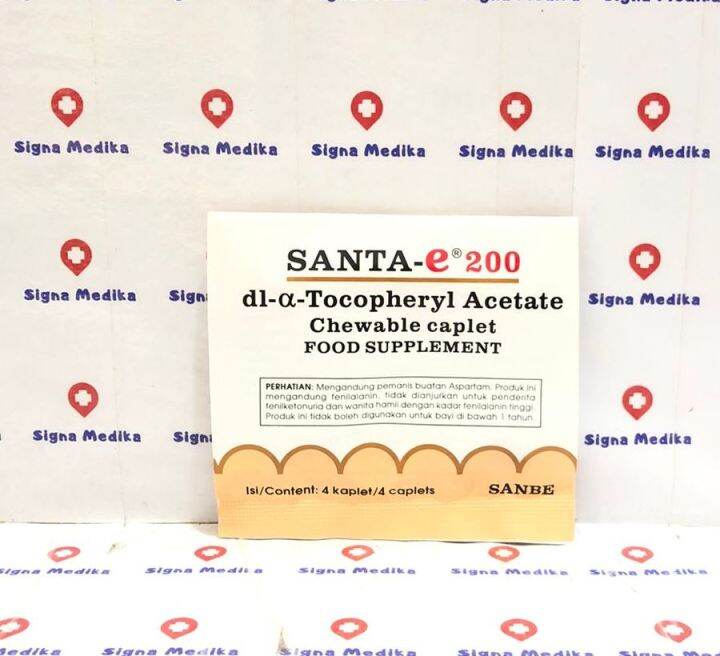 Santa-E 200 IU Strip Isi 4 Tablet - Vitamin E | Lazada Indonesia