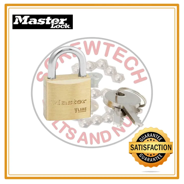 Master lock 4120ka-213 v-line 20mm key type 213 brass padlock | Lazada PH