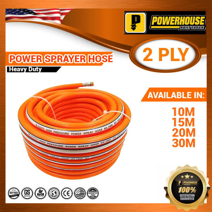 Powerhouse Orange Power Sprayer Hose 2 PLY Ø8.5mm PHI 10,15,20,30 ...
