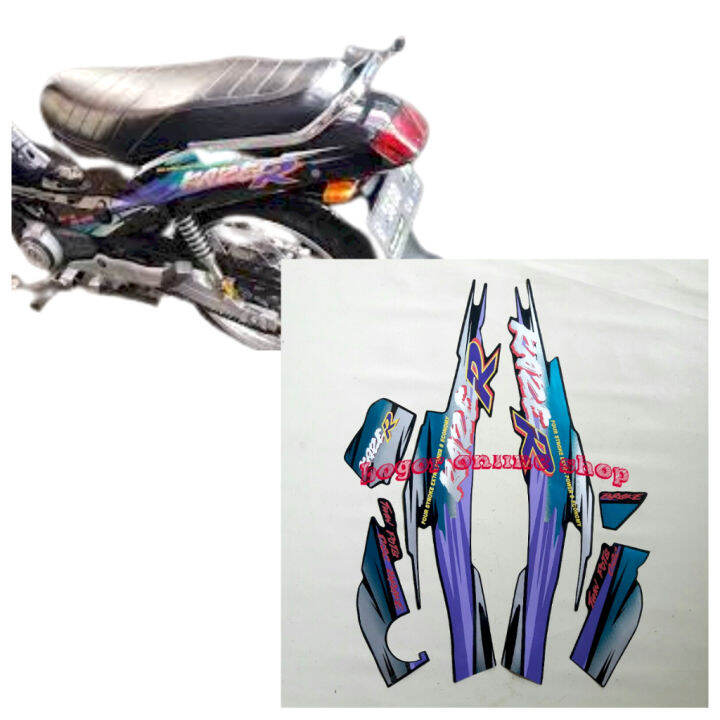 Stiker motor kawasaki kaze R 1997 biru | Lazada Indonesia