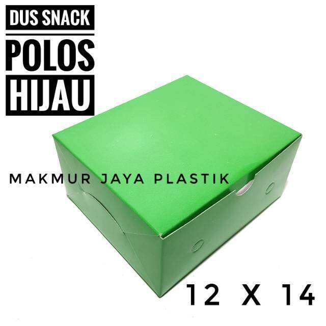 DUS SNACK HIJAU POLOS UKURAN 12 X 14 - ISI 100 PCS | Lazada Indonesia