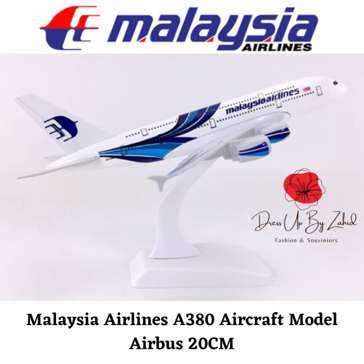 Malaysia Airlines A380 Aircraft Alloy Diecast Plane Model With Stand ...