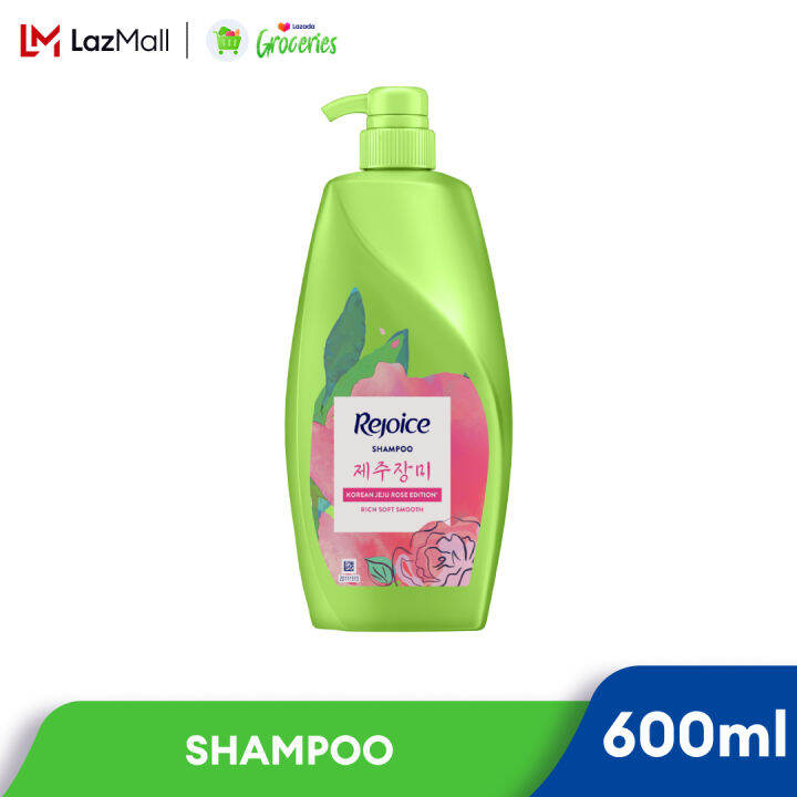 Rejoice Korean Jeju Rose Edition Rich Soft Smooth Shampoo 600 ml | Lazada
