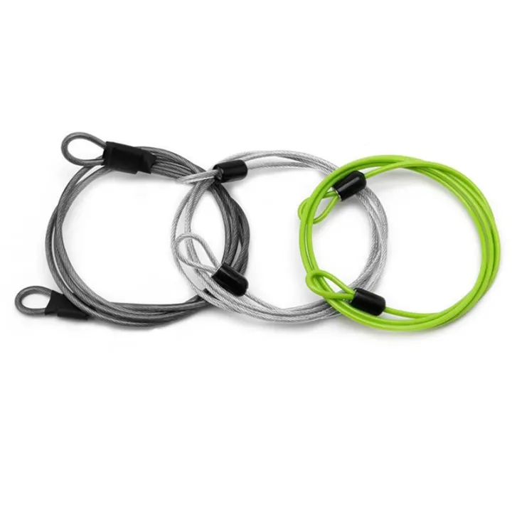3Pcs 100CM/3.3Ft Long Travel Security Cable Lock,Braided Steel Coated ...