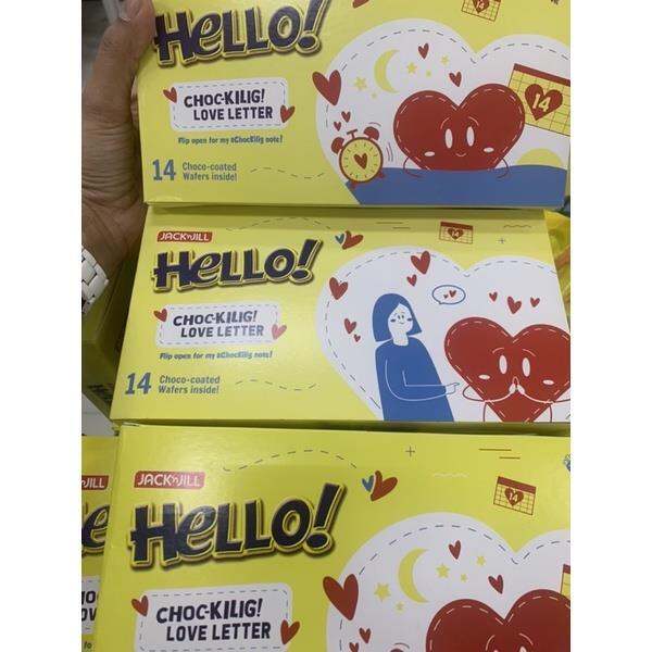 kh755 HELLO CHOCOLATE WAFER VALENTINES BOX 14 PCS INSIDE | Lazada PH