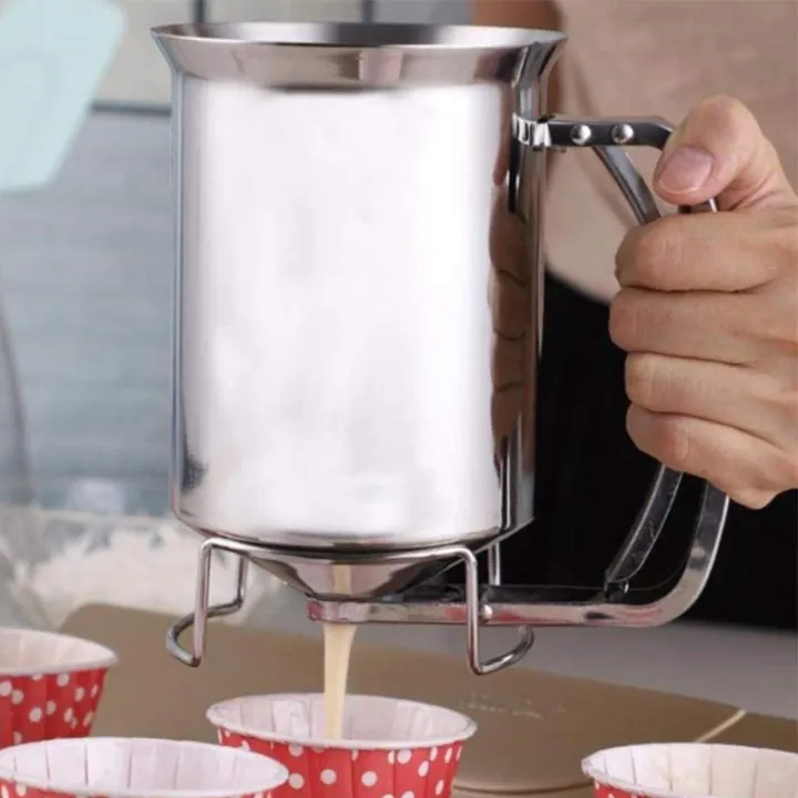 Stainless steel Piston Funnel Confectionery Funnels Takoyaki Making ...