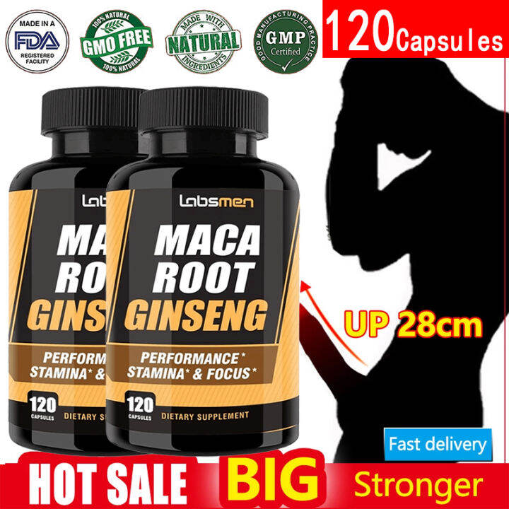 10000mg Maca Root Capsules + 1400mg Korean Red Ginseng Extract bilang ...