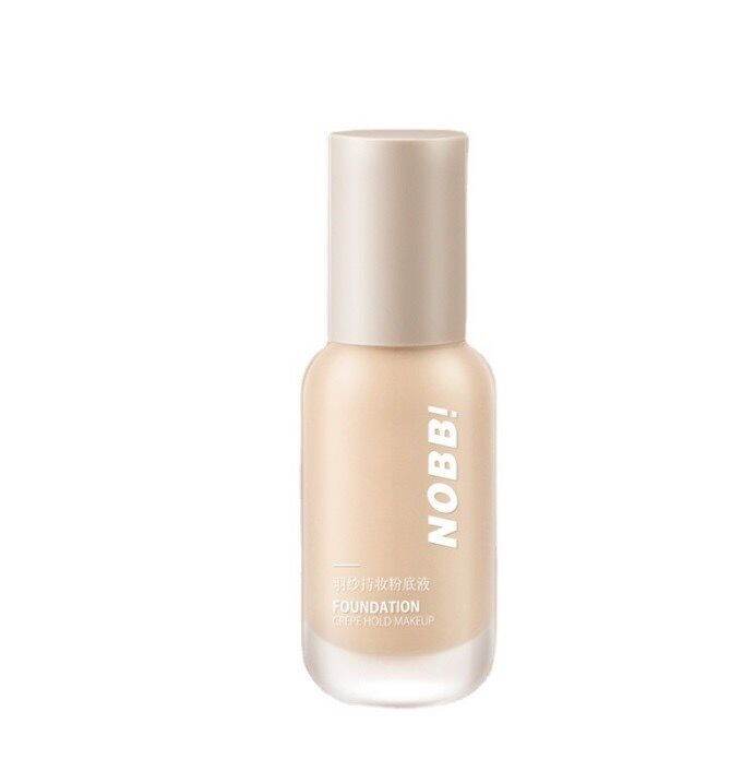 น็อบบ์ NOBB! crepe hold makeup foundation รองพื้น ติดทน กันน้ำ ไม่ติด ...