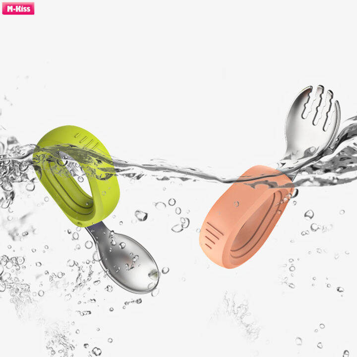 M-Kiss Stainless Steel Fruit Puree Spoon Set Multiple Styles to Choose ...