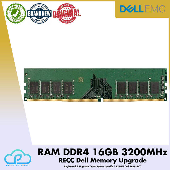 RAM DDR4 16GB RECC 3200MHz│Dell Memory Upgrade│Registered & Upgrade ...