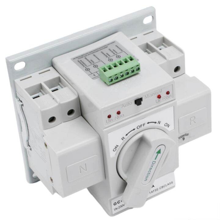 2P 63A MCB Type ATS Dual Power Automatic Transfer Switch Transfer Switch Power Transfer Switch ...