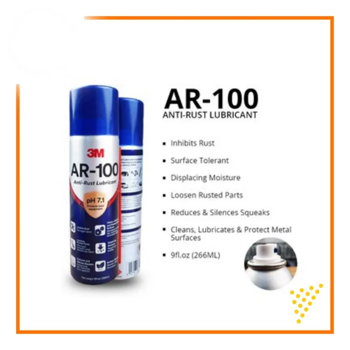 3M AR-100 Anti-Rust Lubricant Aerosal (266ml) | Lazada