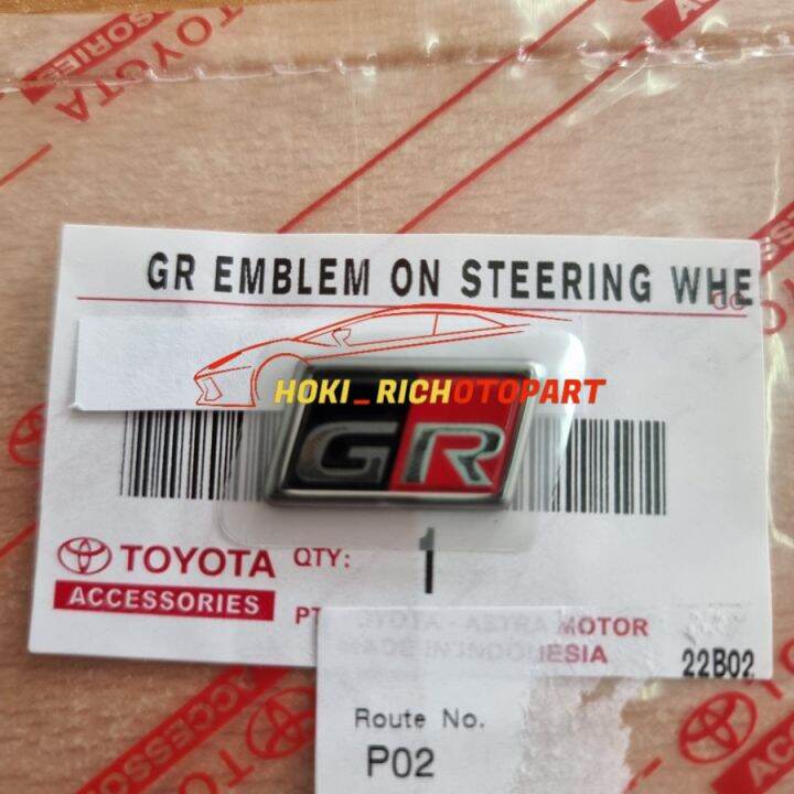GR Emblem On Sterring Wheel Embelm Stir GR Original Toyota | Lazada ...