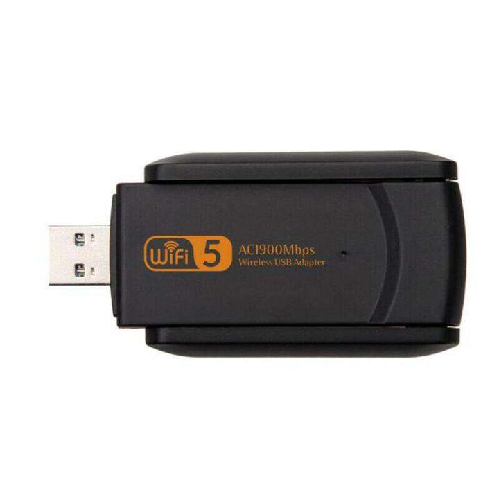 WiFi Adapter 1900Mbps USB Network Card Adapter Wireless Dongle Dual-Band AC1900 2.4GHz & 5GHz ...