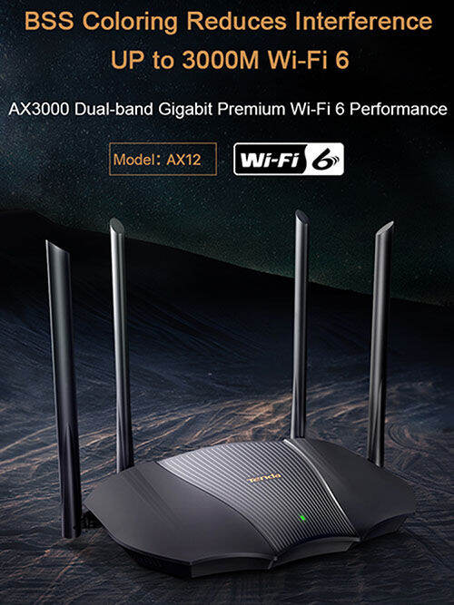 [COD]Premium Tenda AX3000 Gigabit Router 3000M WiFi6 VPN Wi-Fi 6 Mesh Repeater เครื่องขยายสัญญาณ ...