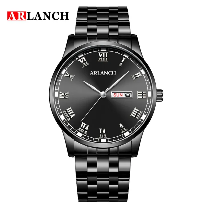 ARLANCH AR-318 นาฬิกาควอตซ์ผู้ชาย นาฬิกาผู้ชาย กันน้ำ สแตนเลส การแสดง ...
