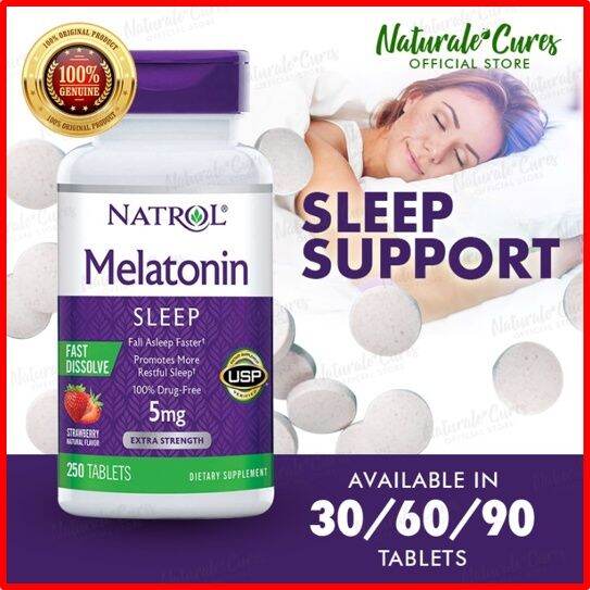 mainit na benta Natrol Melatonin Sleeping Pill Fast Dissolve Strawberry ...