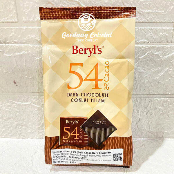 Beryl's Beryls Coklat 54% Cacao Dark Chocolate 250g | Lazada Indonesia