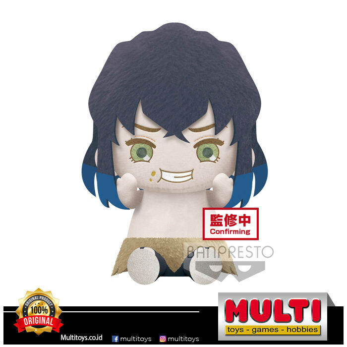 DEMON SLAYER KNY BIG PLUSH INOSUKE HASHIBIRA REAL FACE17796 B / Boneka ...