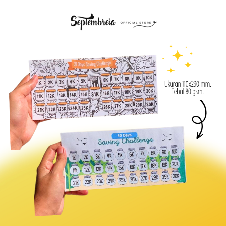 Amplop Menabung Amplop Tantangan Menabung Amplop Saving Challenge ...