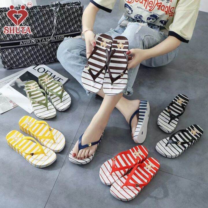LUCAS Comfortable Fashion Design Unique Style Shuta Wedge Slippers ...