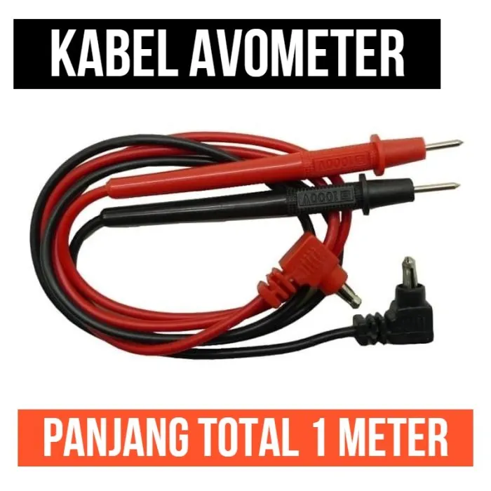 Kabel Avo Banana Plug Avometer Multitester Multimeter Jarum Probe ...