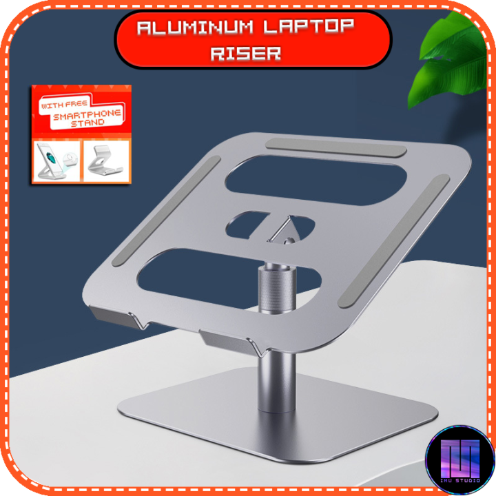 Aluminum Laptop Riser Multi-Angle Height Adjustable by IMU Studio ...