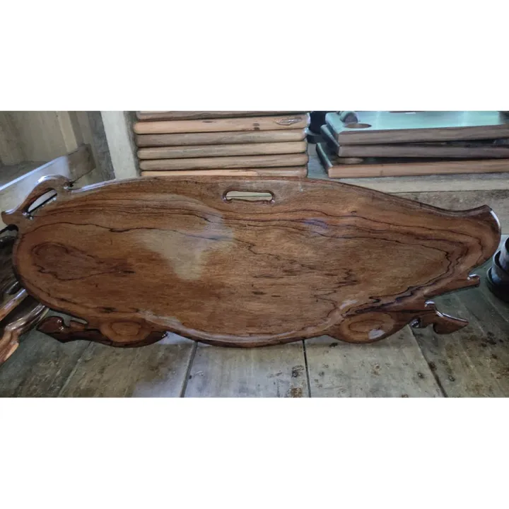 Lechon Tray Single and Double (Iron Wood or Magkuno wood) | Lazada PH