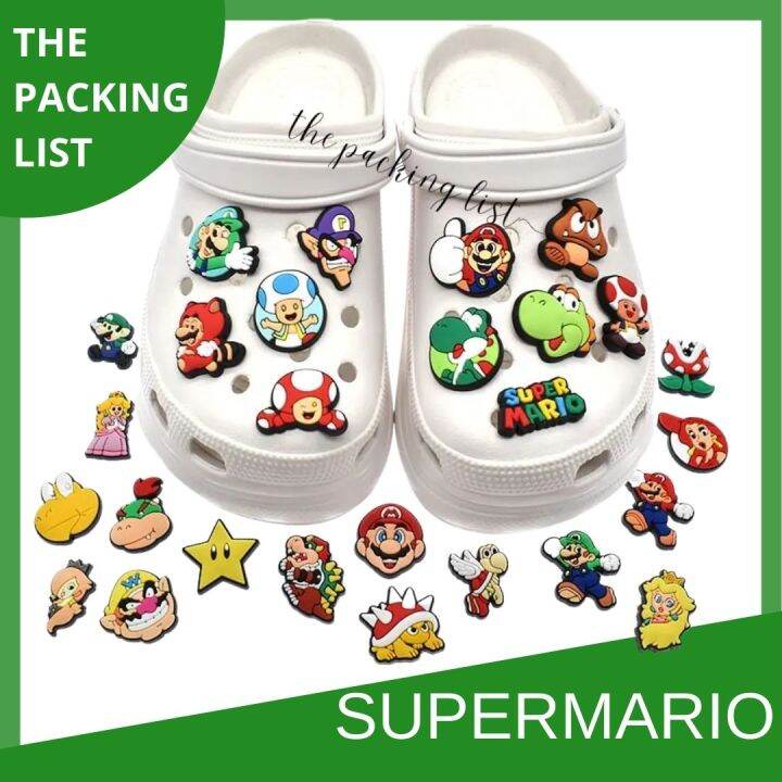 Super Mario Brothers jibbitz crocs Computer game character Jibbitz ...